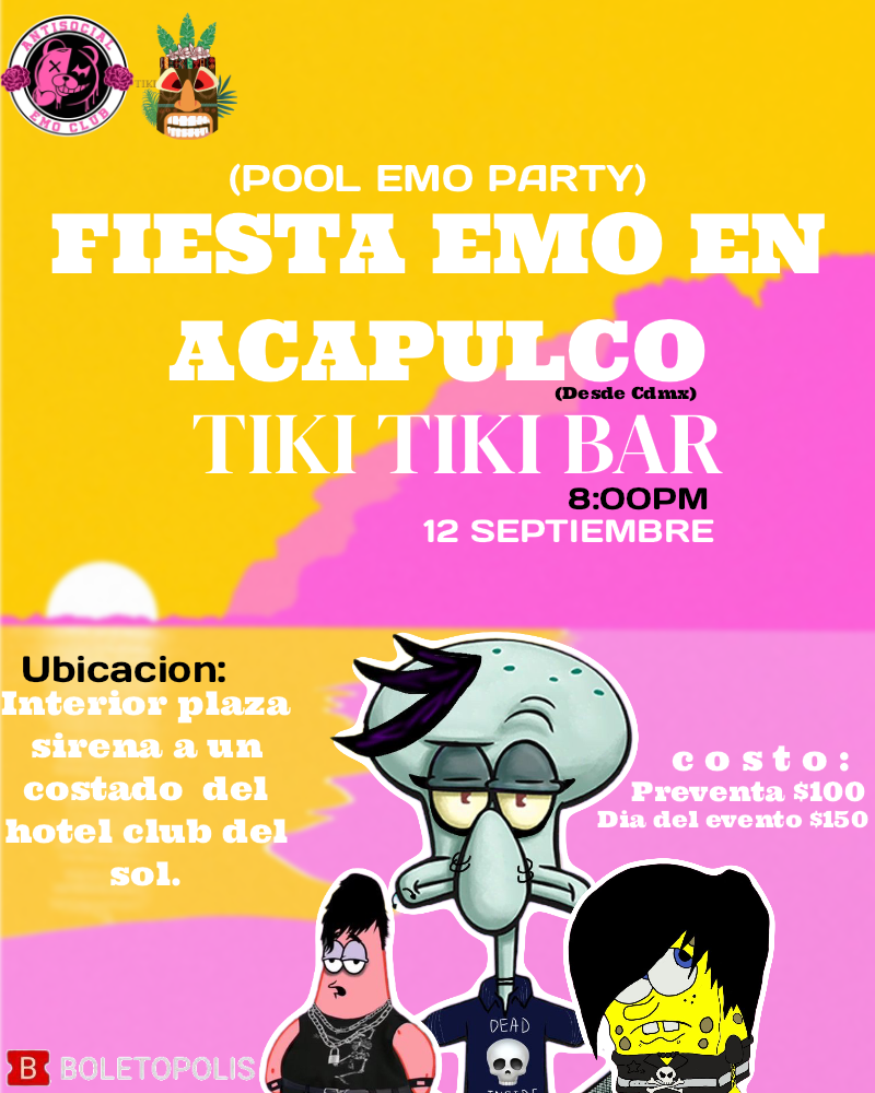 Boletópolis - Fiesta emo en Acapulco (Pool party)