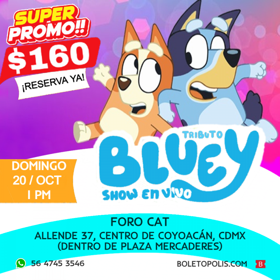Boletópolis - SHOW (TRIBUTO) DE BLUEY