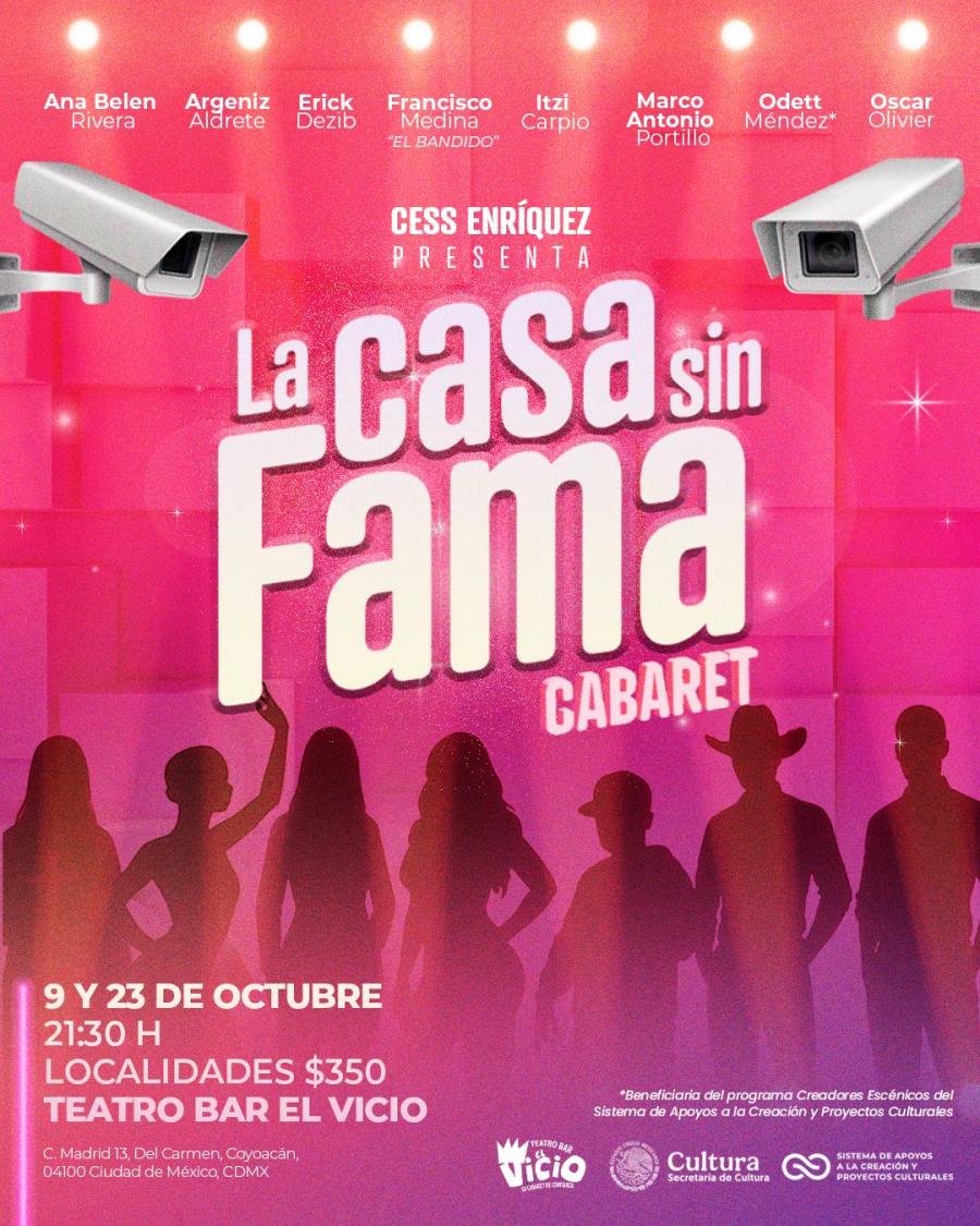Boletópolis - Cess Enríquez presenta: LA CASA SIN FAMA